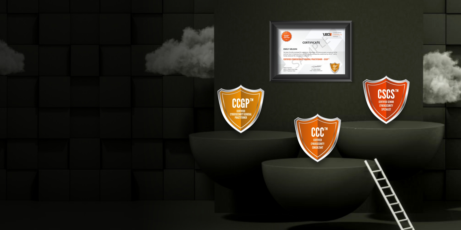 Certification Badge Cybersecurity Qualification USCSI Digital Badge